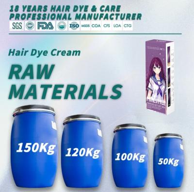 China OEM Hair Dye Kit Raw Material  Professional Hair Dye Factory Supply Ammonia Free with Oxidant Cream for Home Use for sale