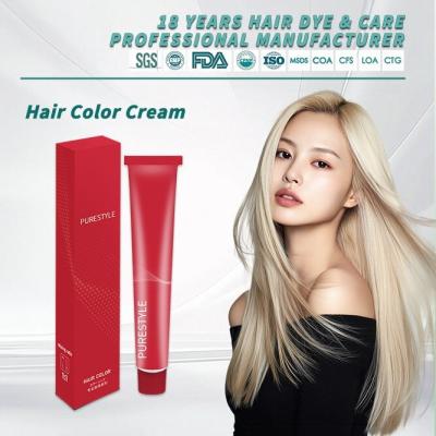 China OEM Hair Color Manufacturer Permanent Hair Color Cream Natural Scent Easy to Use Smooth Result Salon Bulk Orders for sale
