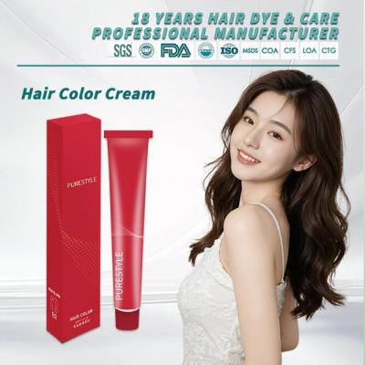 China CANSE 90ml Hair Color Cream for Salons Multiple Colors Plant Scented Formula Gentle OEM for sale