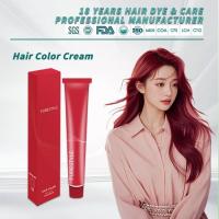 China CANSE OEM 90ml Permanent Hair Color Cream Low Ammonia Easy to Use Smooth Result Salon Wholesale for sale