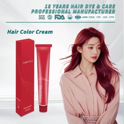 China CANSE OEM 90ml Permanent Hair Color Cream Low Ammonia Easy to Use Smooth Result Salon Wholesale for sale