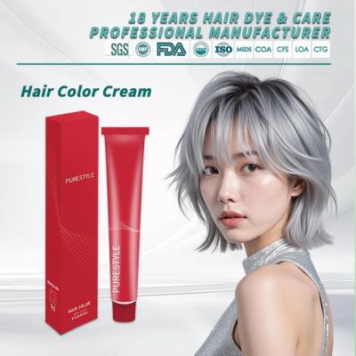 China Low Ammonia OEM Hair Color Cream 90ml Rich Shades Gentle Formula Wholesale Hair Dye Factory Supply for sale