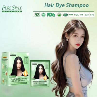 China OEM Temporary Hair Color Shampoo Cover Grey Hair Bubble Dye Shampoo for Homeuse Hair Color Manufacturer Supply for sale