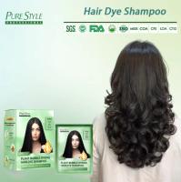 China Global Hair Color Manufacturer OEM Bubble Hair Dye Shampoo Fast Dye Herbal Hair Color Shampoo Easy Application for sale