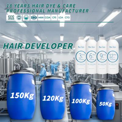 China OEM ODM Hair Dye Factory Professional Hair Peroxide Developer Raw Material  Oxidant Cream Hair Lightening Cream for sale