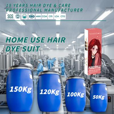China Semi Permanent Hair Dye Kit Raw Material OEM Hair Dye Factory Supply Organic Hair Color Cream Household Hair Dye MOQ 5000 PCS for sale