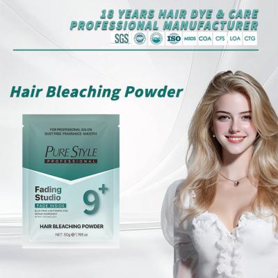 China OEM Bule Hair Bleach Powder Herbal Ammonia Free Lightener Powder Natural Hair Dye Products Hair Color Manufacturer Wholesale for sale