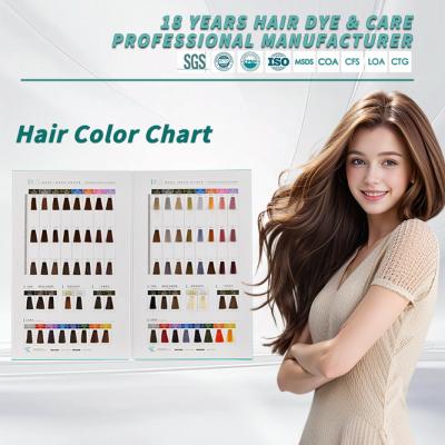 China SHUJI OEM Hair Colour Wheel 39 Colors Premium Quality Professional Hair Color Swatches High Color Accuracy for sale
