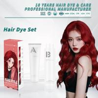 China Permanent Hair Dye Kit  Herbal Formula Professional Hair Coloring Cream  OEM Hair Color Manufacturer for sale