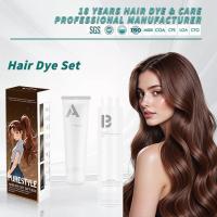 China Hair Dye Factory Permanent Hair Dye Cream Set Home Use Safe Formula OEM Wholesale Organic Hair Dye for sale