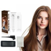 China Hair Dye Factory Permanent Hair Dye Cream Set Home Use Safe Formula OEM Wholesale Organic Hair Dye for sale