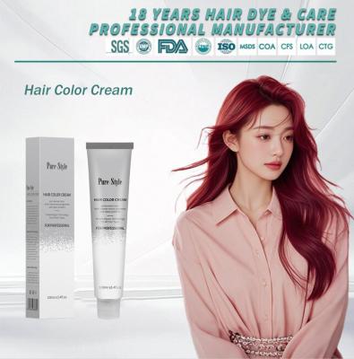 China Hair Dye Manufacturer  Organic Natural Hair Color Cream OEM Wholesale Non  Chemical Hair Dye Professional Hair Color Products for sale