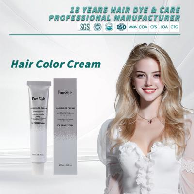 China Hair Dye Factory  Professional Salon OEM Hair Color Cream  Wholesale Natural Hair Color Variant Colors for sale
