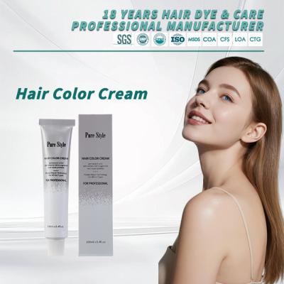 China Non Allergic Herbal OEM Hair Color Manufacturer Hair Color Cream  Wholesale Low Ammonia Professional Hair Dye for sale