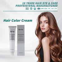 China Salon OEM Hair Color Cream Herbal Formula Low Ammonia Permanent Hair Dye Hair Color Manufacturer for sale