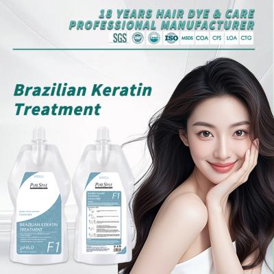 China OEM ODM Keratin Treatment Hair Straightener Professional Hair Straightening Treatment Smoothing Nourishing Anti Frizz Hair Dye Factory Wholesale for sale