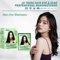 China Wholeale Herbal Instant Hair Dye Shampoo Long Lasting Harmless 300ml OEM Available MOQ 5000 PCS for sale