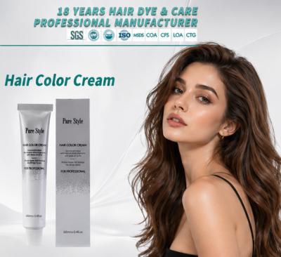 China Organic Hair Color Cream Natural Hair Dye Color Cream Professional Hair Color Products OEM Hair Color Manufacturer for sale