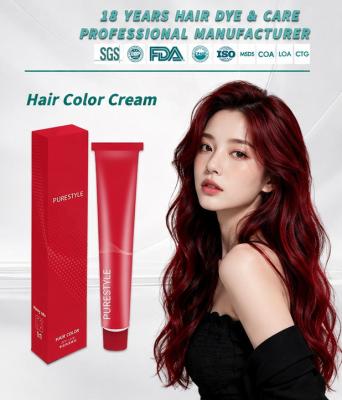 China Advanced OEM Hair Dye Cream Ammonia Free Hair Color Cream for Professional Use Wholesale Hair Color Manufacturer for sale