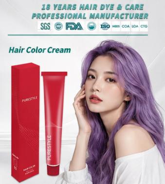 China Innovative Permanent Hair Dye Cream Smooth Hair Color Cream for Household Use OEM Wholesale Hair Color Manufacturer for sale