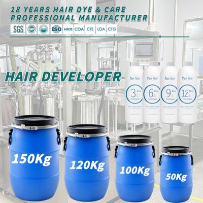 China Wholesale Peroxide Developer Raw Material  Natural Hair Oxidant Cream OEM/ODM 50kg/100kg/120kg/150kg Hair Dye Factory Supply for sale