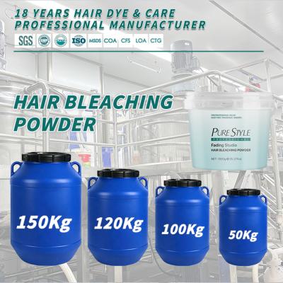 China Premium Blue Hair Bleaching Powder Raw Material Bulk Wholesale Custom Hair Dye Factory for Salon Grade Lightener for sale