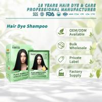 China Quick 5 Minute Dye Shampoo Manufacturer OEM ODM Plant Hair Dye Shampoo Black Hair Dye MOQ 5000 PCS for sale