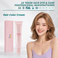 China Professional Small MOQ Hair Dye Cream Supplier Vietnam Natural Herbal Smooth Shiny Hair Color Cream with Fragrant Scent OEM Service for sale