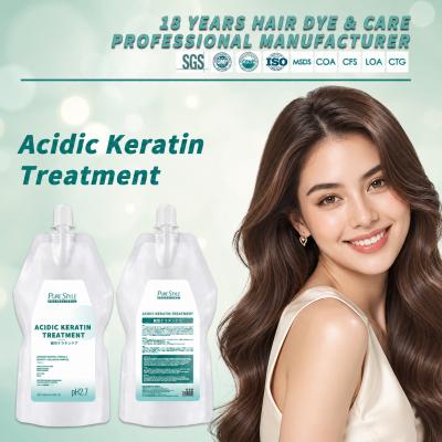 China Salon Professional Acidic Keratin Treatment Cream Wholesale OEM Keratin Hair Treatment Hair Straightening Cream MOQ 1000PCS for sale