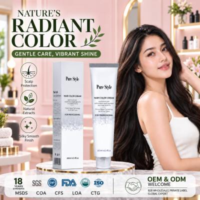 China Hair Color Cream Wholesale Herbal Formula Professional Salon Color Cream Bulk Buy for sale