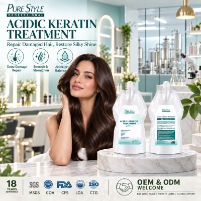 China PureStyle Acidic Keratin Treatment OEM ODM | Brazilian Keratin Smoothing Cream Manufacturer for Salon Brands for sale