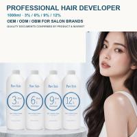 China 1000ml Hair Developer Cream 3% 6% 9% 12% OEM Hair Color Manufacturer for sale