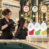 China 500ml x 3 Hair Straightening Perm Cream System OEM ODM for Salons for sale