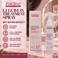 China 200 mL 3-in-1 Multi-Benefit Leave-In Hair Treatment Spray for OEM ODM Private Label No-Rinse Hair Treatment Spray for sale