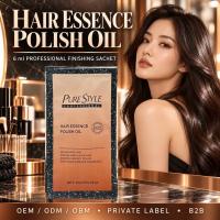 China 6ml Hair Essence Polish Oil Single-Use Sachet for OEM ODM Private Label Hair Finishing Oil Programs for sale