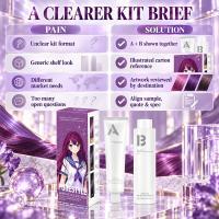 China 100ml+100ml Illustrated Carton Hair Dye Gift Box OEM A+B Hair Color Kit for Home Hair Dye Kit for sale