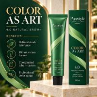China 4.0 Natural Brown Hair Color Cream 100 mL Tube for Professional Salon Color Range and Permanent Hair Dye Programs for sale