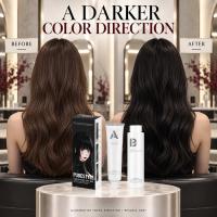 China Illustrated Carton A+B Hair Dye Gift Box with Fresh Mild Aroma for OEM ODM OBM Home Hair Dye Kit Projects for sale