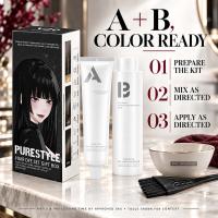 China Illustrated Carton A+B Hair Dye Gift Box with Fresh Mild Aroma for OEM ODM OBM Home Hair Dye Kit Projects for sale