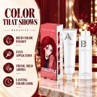China Pure Style A+B Hair Dye Gift Box Red Carton for E-commerce Sellers for sale