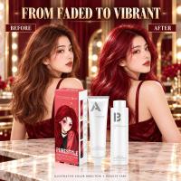 China Pure Style A+B Hair Dye Gift Box Red Carton for E-commerce Sellers for sale