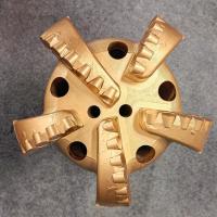 China Diamond 98mm 3 Blade Pdc Arc Angle Drill Bit For Water Well Coal Mine Drilling for sale