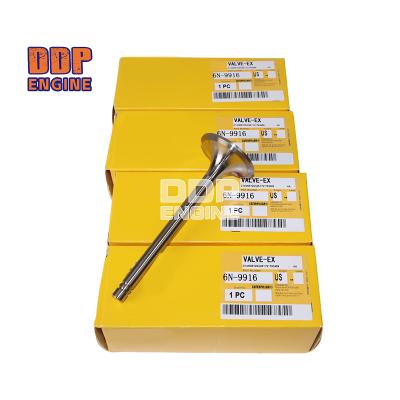 China 6N9916 6N-9916 Diesel Engine Parts Exhaust Valve For 65D 65C D300E D250E for sale