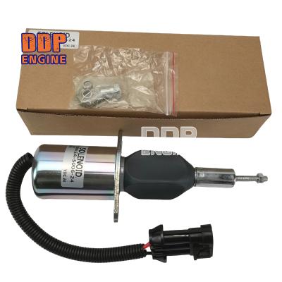 China 3932530 3930236 3990773 3964622 SA-5006-24 Fuel Shut Off Stop Solenoid Valve For 4BT3.9 6BT5.9 for sale