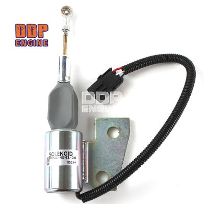 China 3991168 SA-4941-24 3964628 3991167 Fuel Shut Off Stop Solenoid Valve For 4BT5.9 R130 R130-5 for sale
