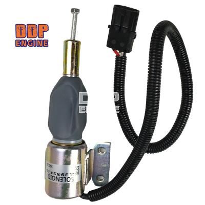 China 3935431 SA-4755-12 3935429 Fuel Shut Off Stop Solenoid Valve For Engine C8.3L 6C 6CT 6CTAA8.3 ISC8.3 QSC8.3 for sale