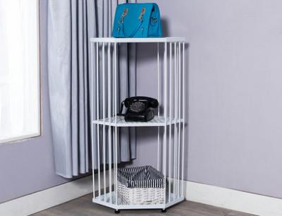 China 4 Layers Shop Display Shelving Bag Display Rack Customized Logo for sale