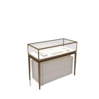 China Combined Stainless Steel Jewelry Display Cabinet High And Short With 4000K LED Light for sale
