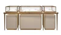 China Stainless Steel Jewelry Showcase with Lockable Security System and Customizable Mirror for Retail Stores for sale