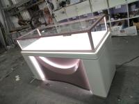 China Multi functional Jewelry Store Showcase with Attractive Pink Color for sale